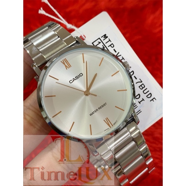 CASIO MENS SILVER MTP VT01D 7B / MTP VT01 SILVER FACE | Shopee Philippines