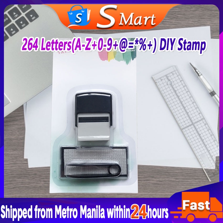 Stamp Kit DIY Letter Stamps Sets Self Inking Custom Name Number Address ...