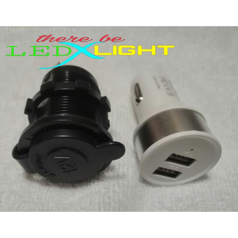 1set dual port charger and cigarrete lighter socket | Shopee Philippines