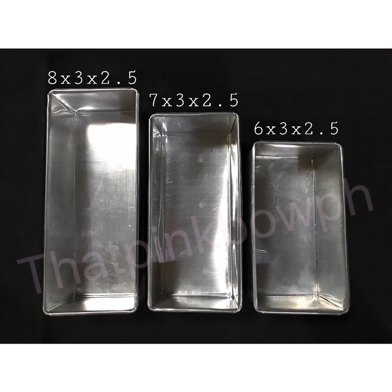 3 PCS LOAF PAN MOLDER ALUMINUM BANANA MOLDER BREAD LOAF PAN | Shopee ...
