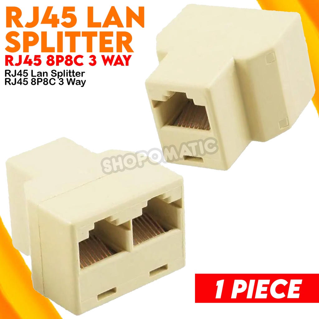 🟧 3-Way RJ45 Lan Splitter RJ-45 8P8C 🟧 | Shopee Philippines