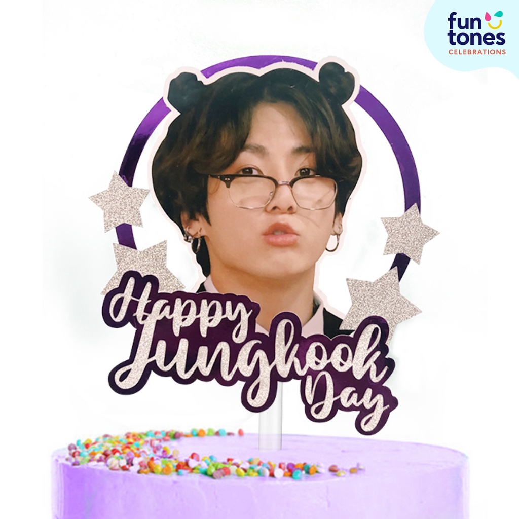 BTS Jungkook Cake Topper / Customized Cake Topper / Personalized Cake ...