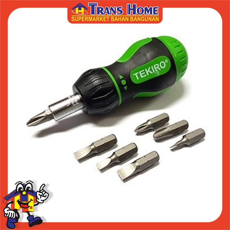 Tekiro Ratchet Screwdriver Set 7 IN 1 Stubby (Metal Machine) | Shopee ...