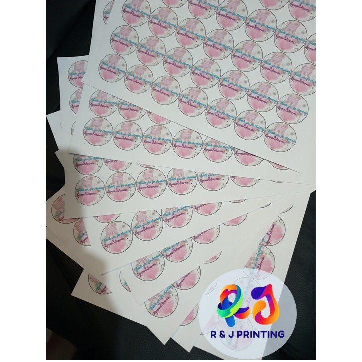 100 PCS STICKER LABELS - Transparent | Shopee Philippines