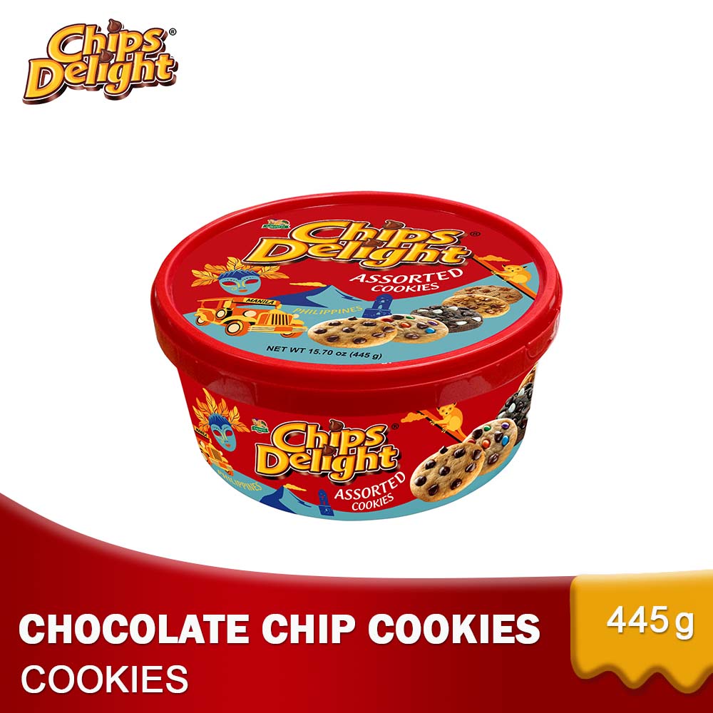 Chips Delight Assorted Cookies Tub 445g | Shopee Philippines