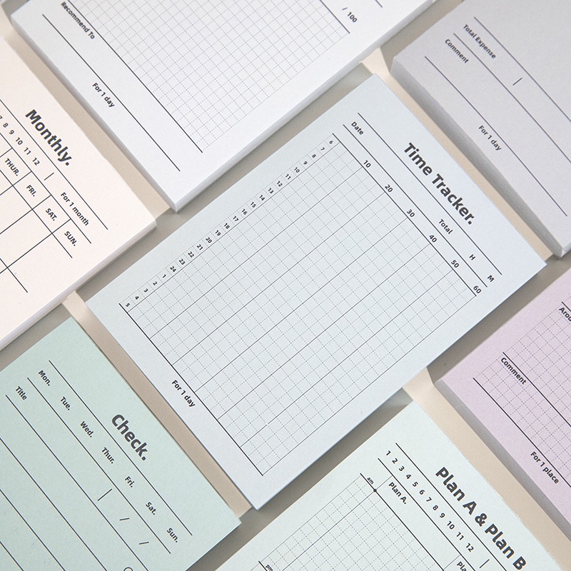 Midoo 100sheets To Do Listing Check List Non-Sticky Notes Memo Pad ...