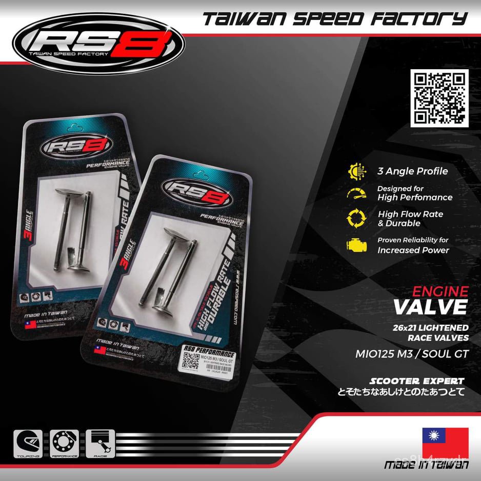 RS8 MIO I 125 M3 STOCK LIGHTENED VALVES (21MM-26MM) | Shopee Philippines
