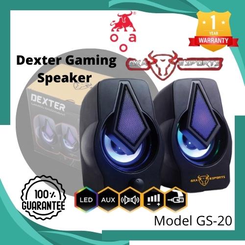 Oxayoi Dexter Gaming Speaker Esports GS20 RGB LED Light / 1 Year Warranty | Shopee Philippines