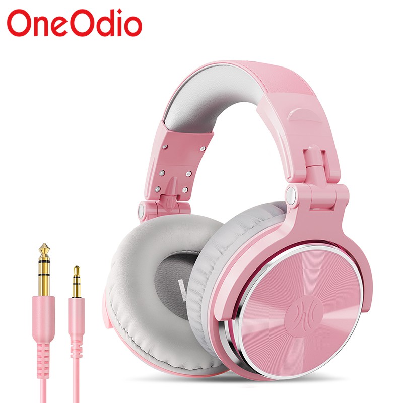 Oneodio Pro-10 Pink Wired Professional Studio Pro DJ Headphones With ...