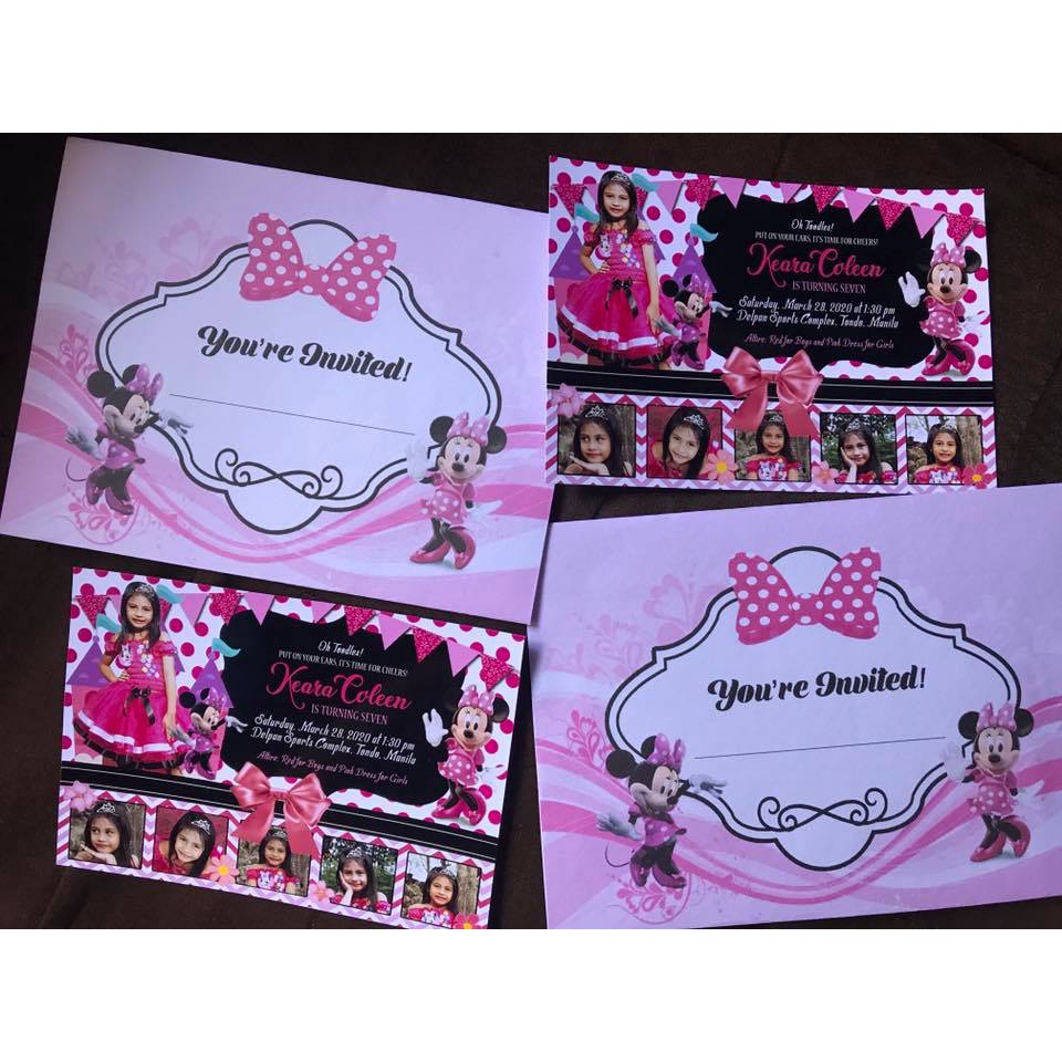 Personalized 4R Invitation with Envelope | Shopee Philippines