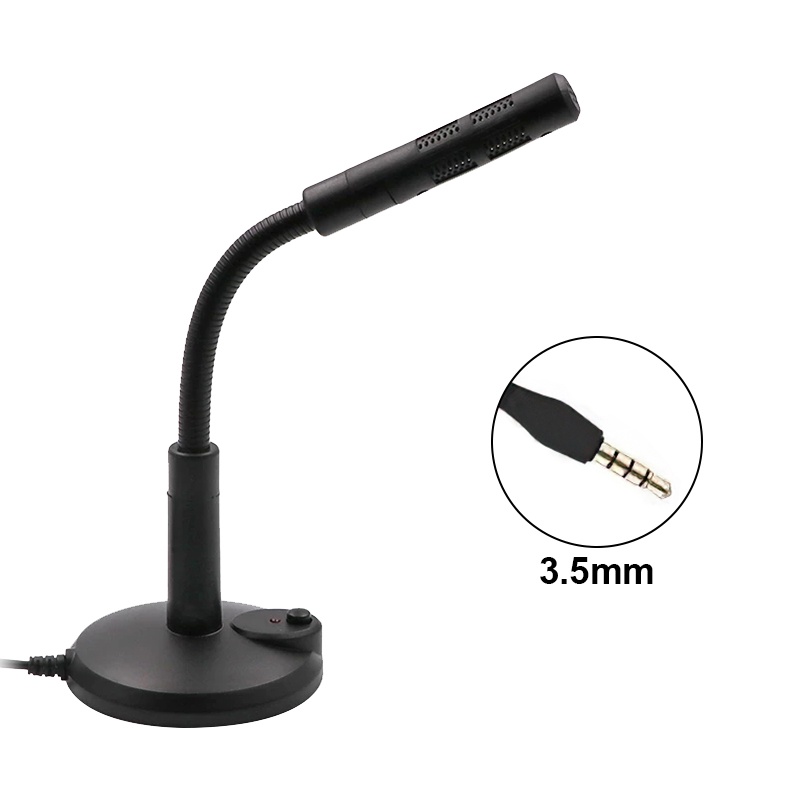 USB Microphone 3.5mm Computer Desktop Plug&Play Microphone ...