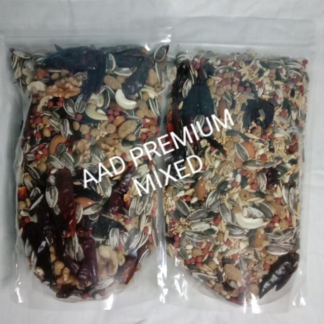 AAD PARROT BIRD PREMIUM MIX seeds and nuts | Shopee Philippines