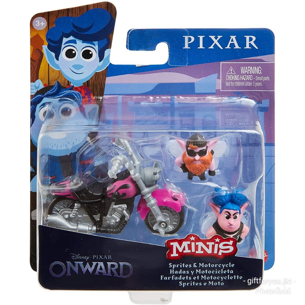 Disney and Pixar Cute Children's Toy Onward Minis Sprites & Motorcycle ...