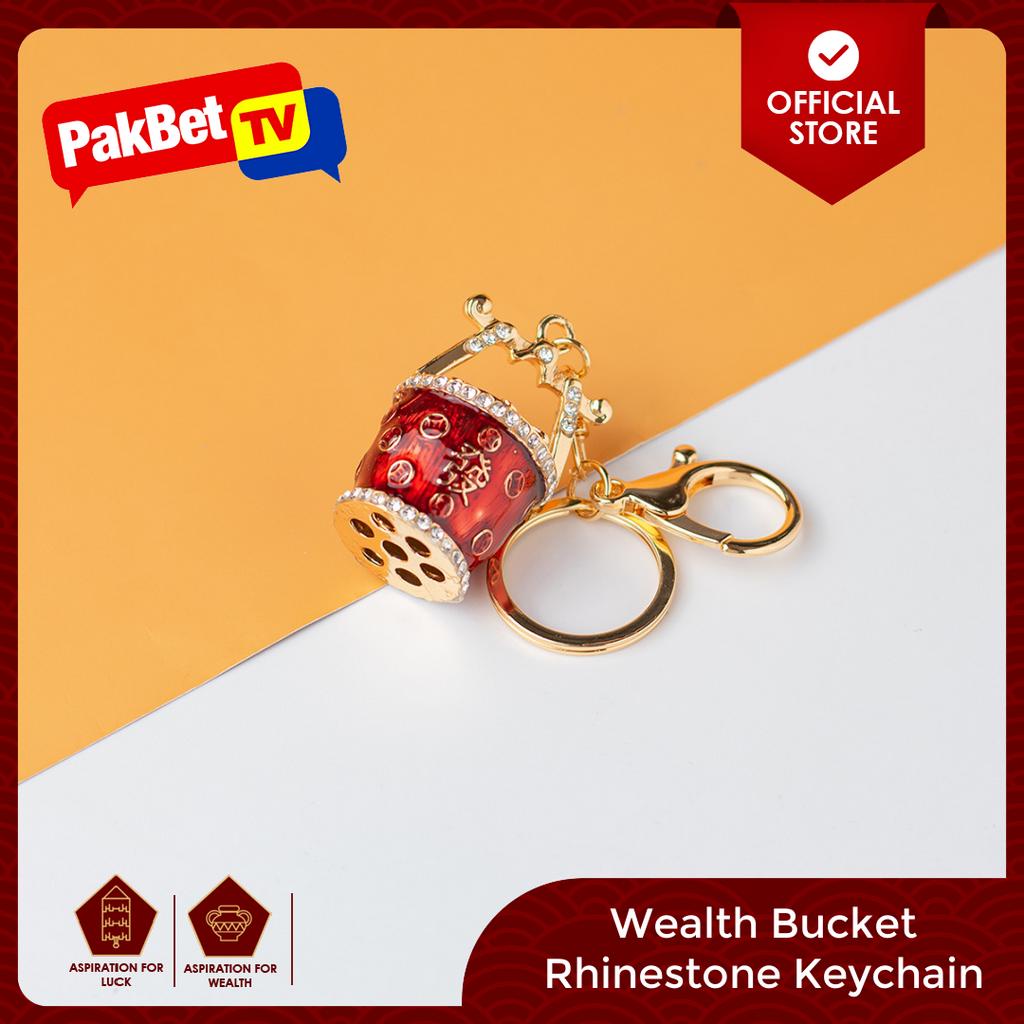 Wealth Bucket Rhinestone Keychain | Feng Shui by PakBet TV | Shopee ...