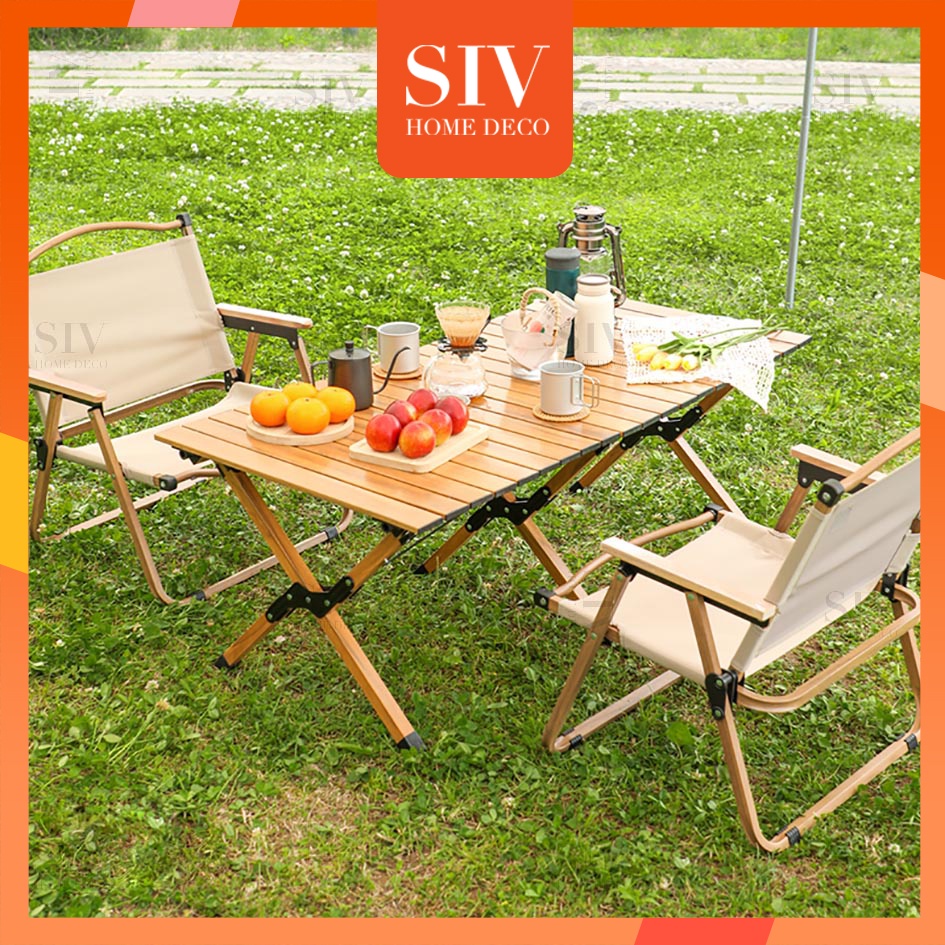Siv Foldable Camping Table Outdoor Portable Folding Aluminum Alloy For ...