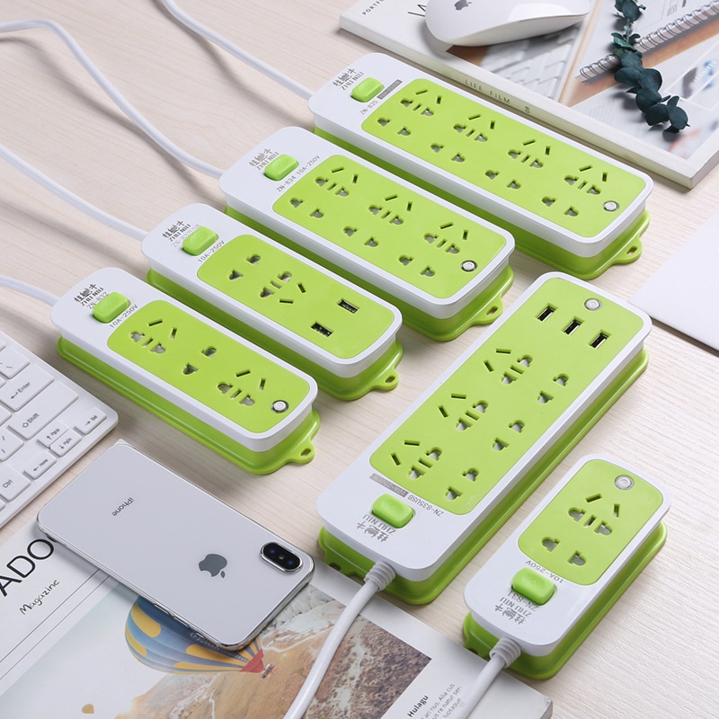 Smart plug 2500W power board with USB port jack surge protector ...