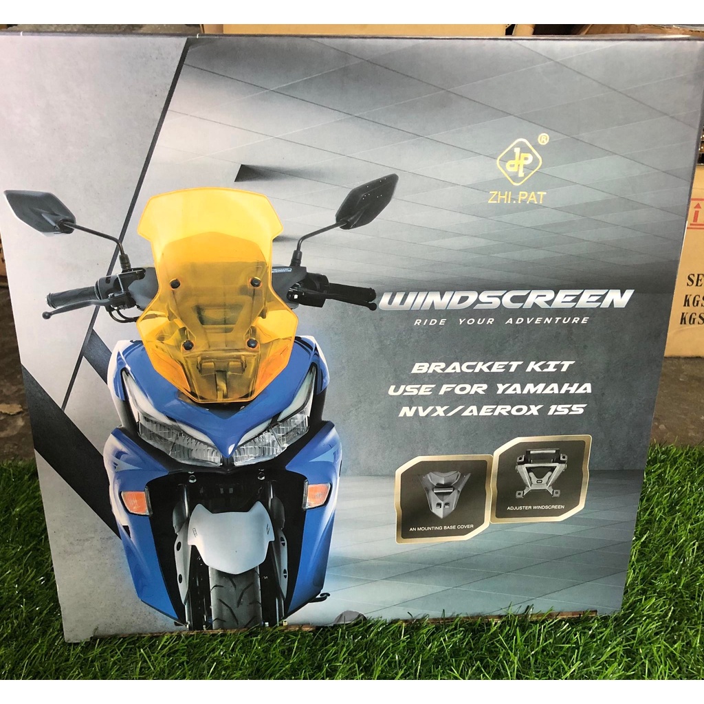 ZHIPAT WINDSHIELD WITH BRACKET FOR CLICK V1 / CLICK V2 / AEROX V2 ...