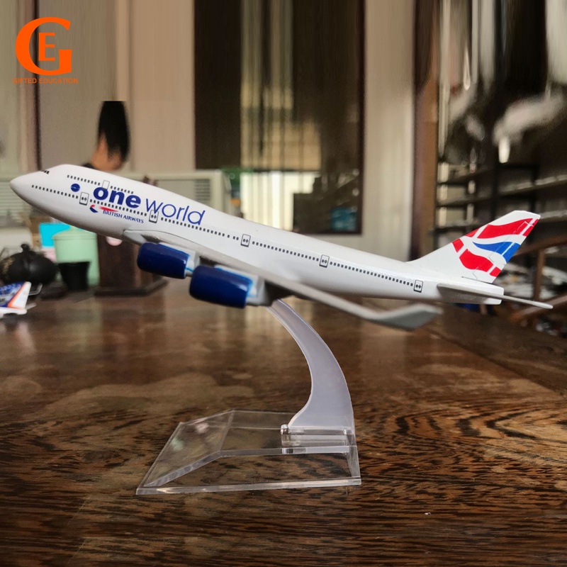 British Airways Boeing 747 Aircraft Model Oneworld Airline B747 Diecast ...