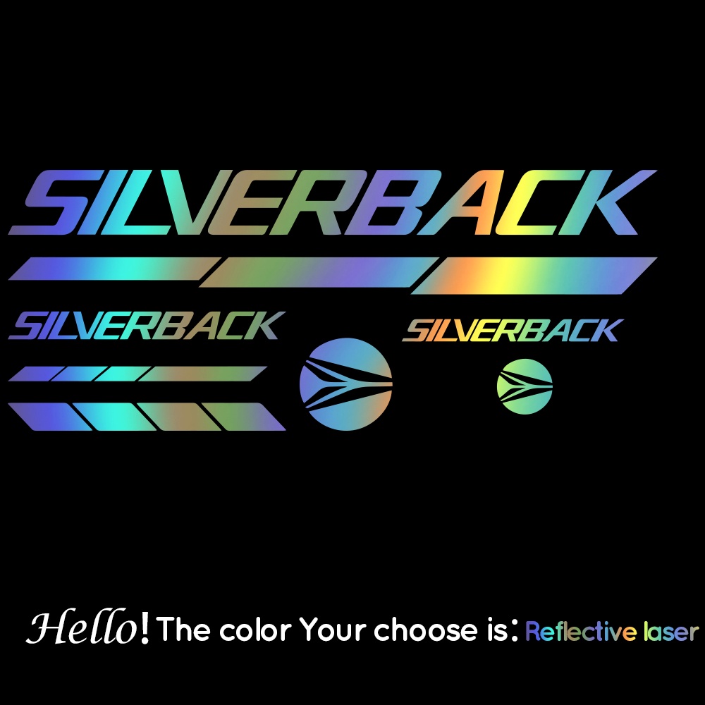 SILVERBACK Bike Frame Stickers Bicycle Stickers Die-cut Vinyl Decal MTB ...