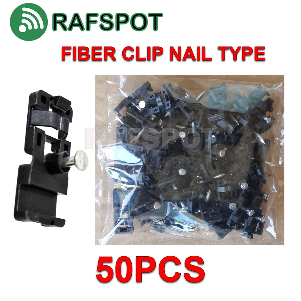 50pcs - Fiber Optic Cable Clip - Nail Type | Shopee Philippines