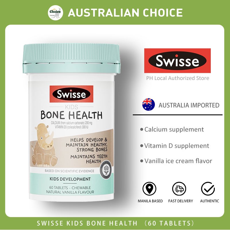 Swisse Kids Bone Health 60 Tablets. | Shopee Philippines