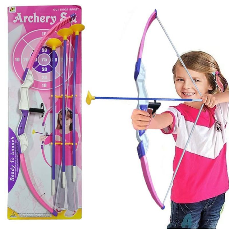 Archery Set Outdoor Sport Bow and Arrow with 3 pcs Safe Suction Arrows ...