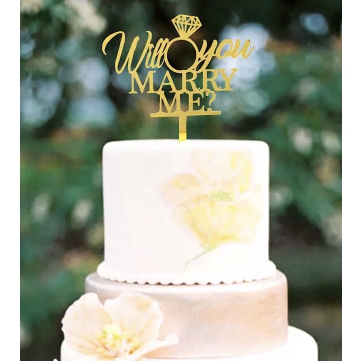Will you marry me cake topper | Shopee Philippines