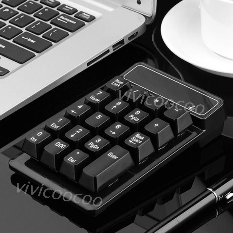 VIVI Mini USB Wired Numeric Keypad 19 Keys Digital Number Pad Numpad ...