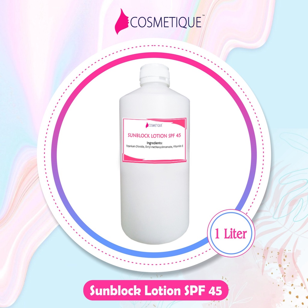 Sunblock Lotion SPF 45 (1 liter) Sunscreens are essential to protect ...