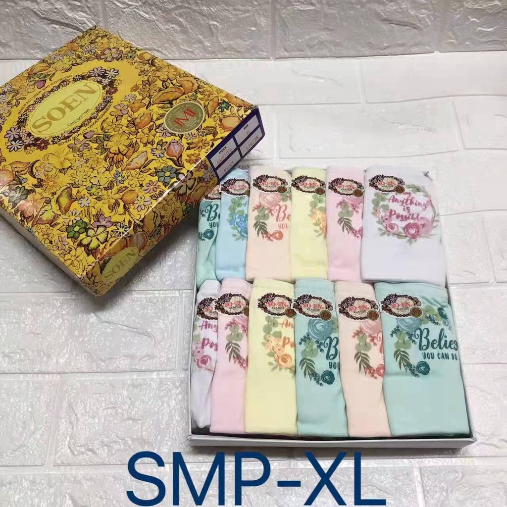 Original SOEN SEMI-FULL PANTY SMP for Women/Teens ASSORTED COLOR and ...