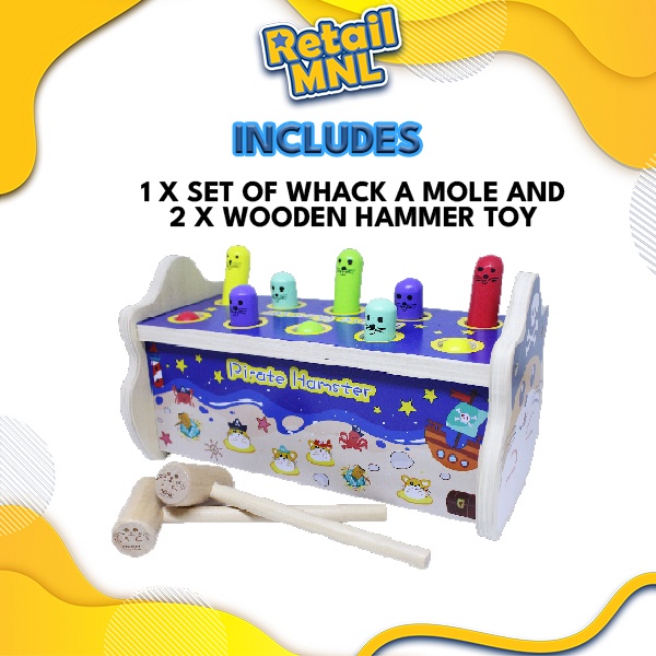 Retailmnl Whac-A-Mole Hammer Heads Early Development Kids Toys For Boys ...