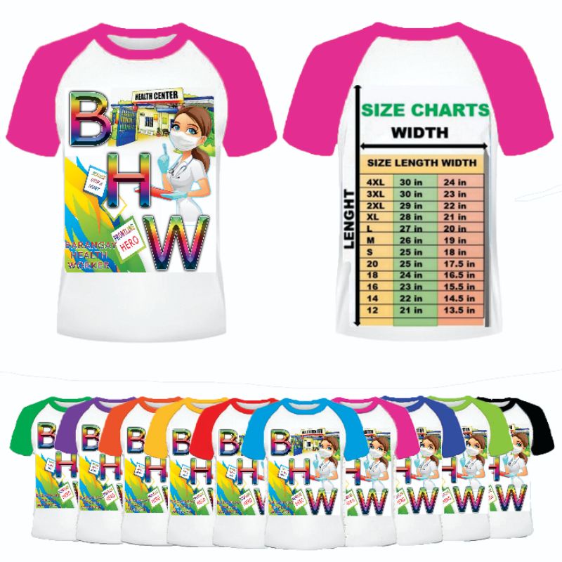 BHW RAGLAN T-SHIRT SUBLIMATION PRINT | Shopee Philippines