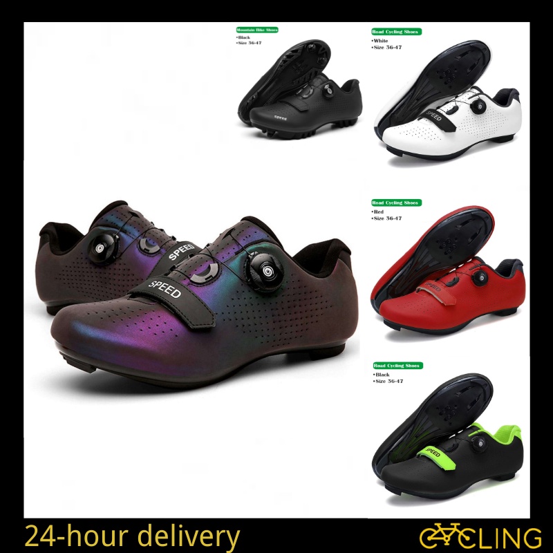 For Shimano Ultralight Road Cycling Sneaker MTB Shoes Men Women SPD Mountain Bike Shoe Self ...