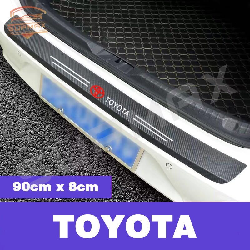 Anti Scratch Carbon Fiber Car Trunk Rear Bumper Guard Anti-Kick ...