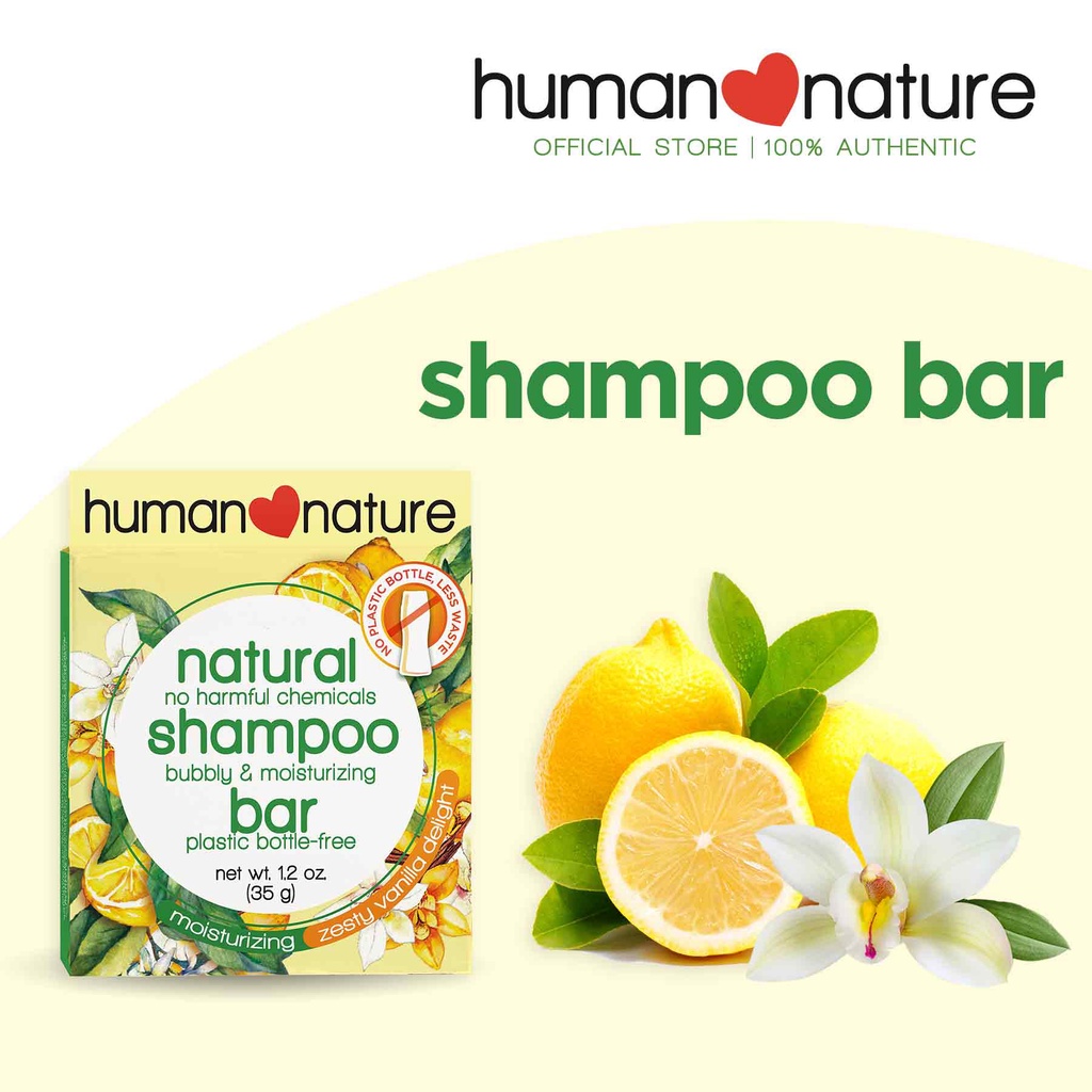 Human Nature Moisturizing Shampoo Bar 35g | Shopee Philippines