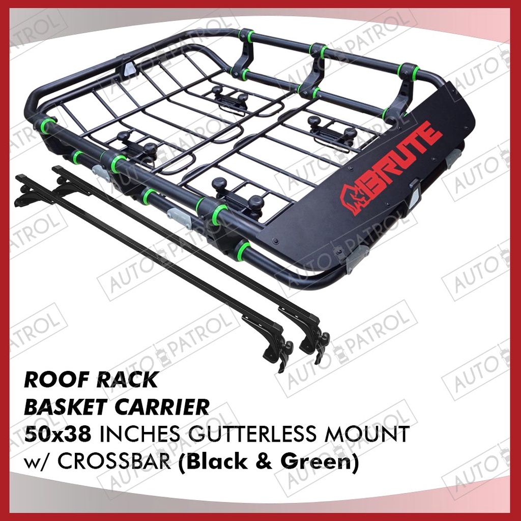 Aerorack Brute Roof Rack Carrier Car Basket (ATOMIC) 50"x38" Black ...