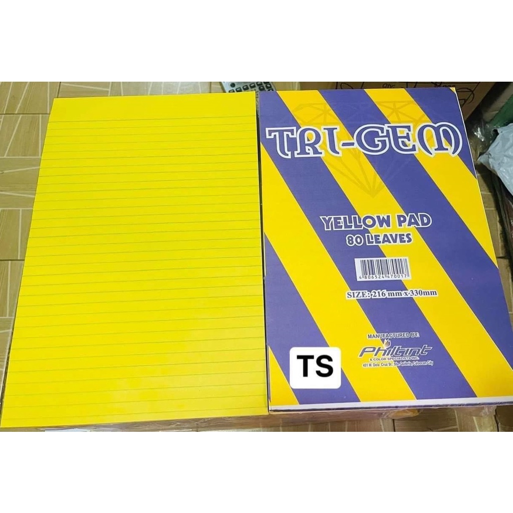 YELLOW RULED PAD 80 LEAVES (Sold per Pad) | Shopee Philippines