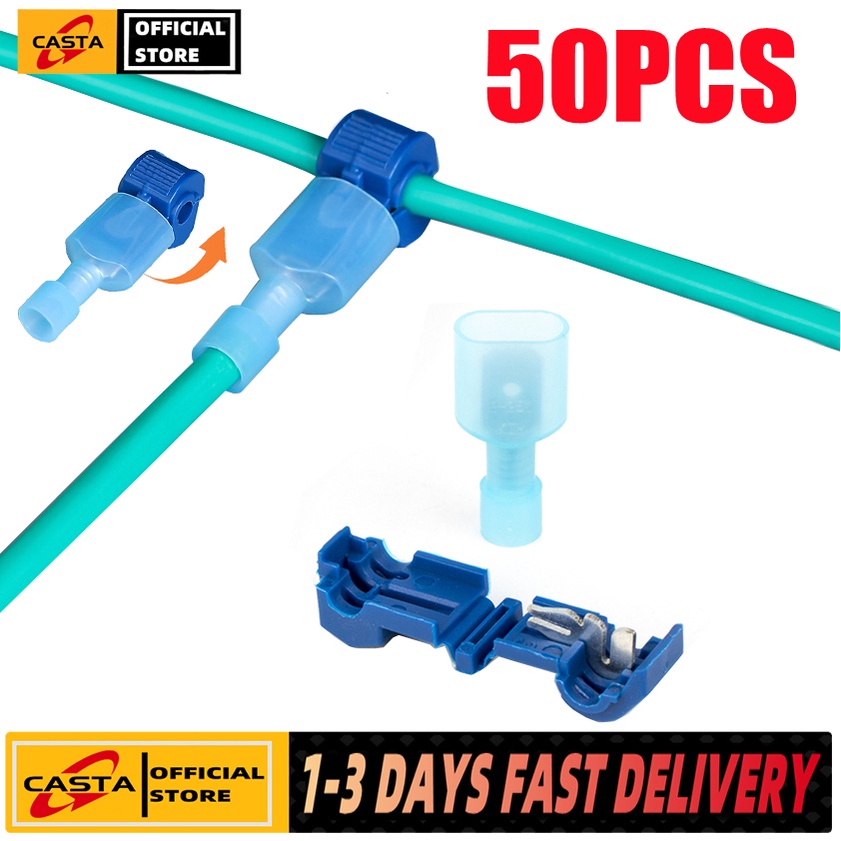 Casta T-Tap Wire Connectors, Self-Stripping Quick Splice Electrical ...
