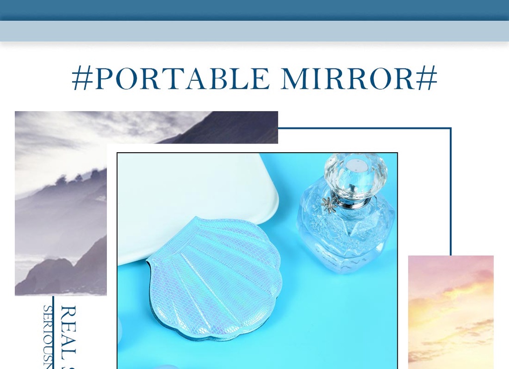 MINISO Portable Pearl Shell Mirror | Shopee Philippines