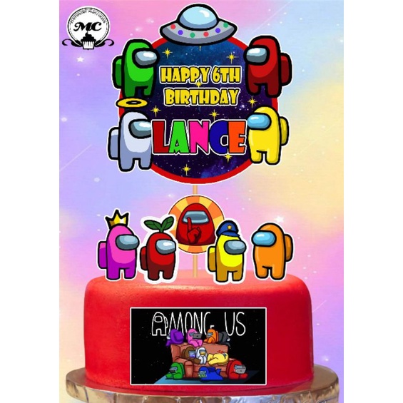 Among Us customize cake topper | Shopee Philippines