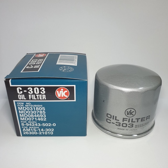 Vic Oil Filter C-303 L300 gas/montero gas/pajerogas/hyundai excel (C303 ...