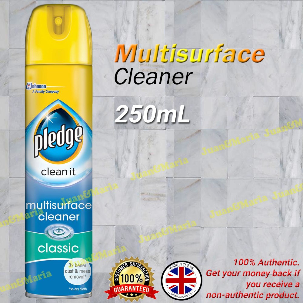 AUTHENTIC Pledge CLASSIC Clean It Multi-Surface Cleaner 250 mL ...