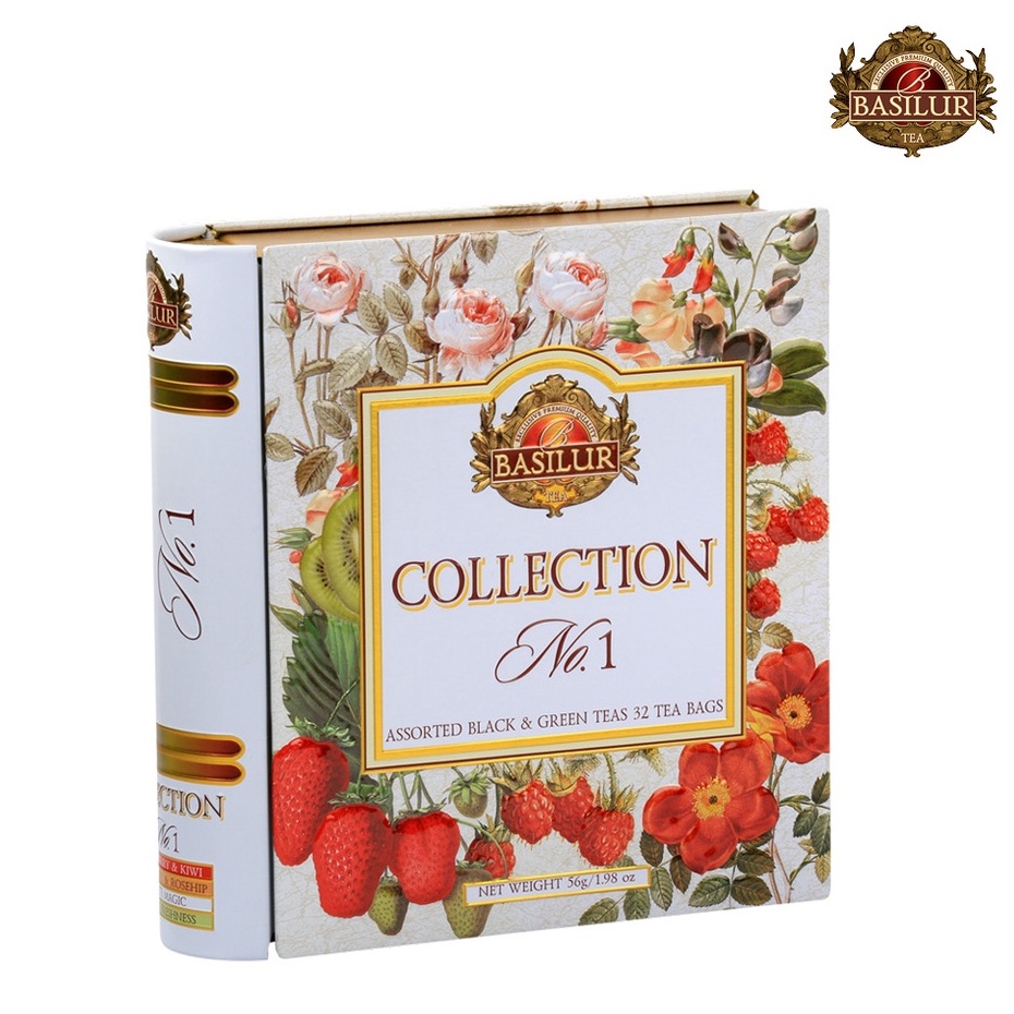 BASILUR TEA BOOK Collection No. 1 "Assorted Black & Green Teas" 32 Tea ...