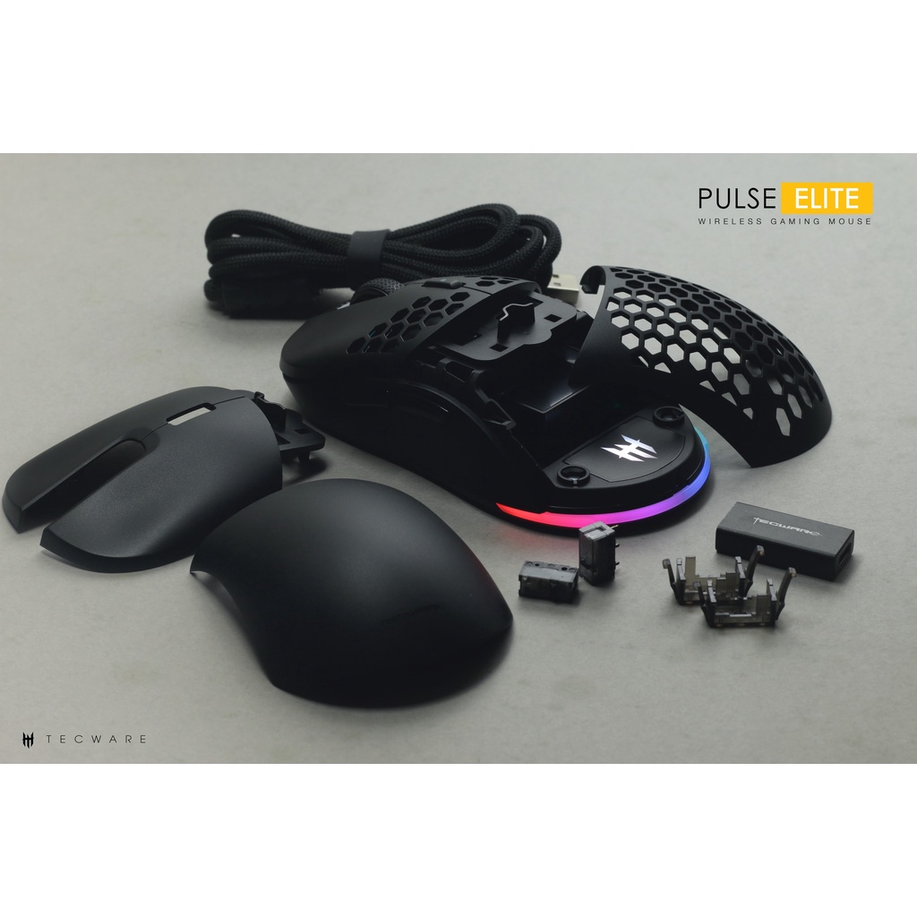 TECWARE PULSE ELITE WIRELESS GAMING MOUSE BLACK | Shopee Philippines