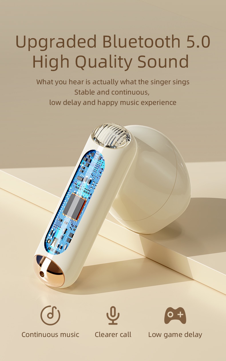 Rock Space Retro Style TWS Bluetooth Earphones Wireless Earbuds Touch ...