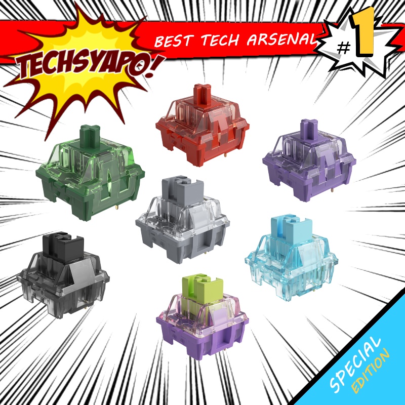AKKO CUSTOM SERIES (CS) SWITCHES - 45PCS/BOX | Shopee Philippines