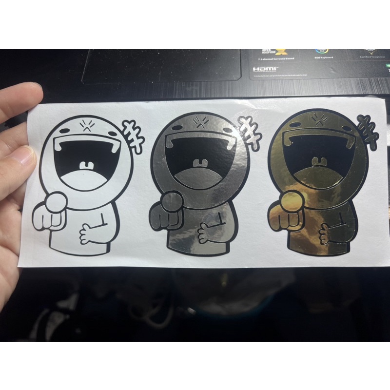 Thai boy laughing motorcycle decal sticker non fade waterproof | Shopee ...