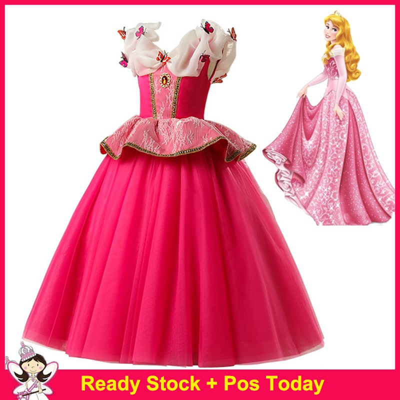 Princess Aurora Dress Aurora Costume For Kids, Sleeping Beauty