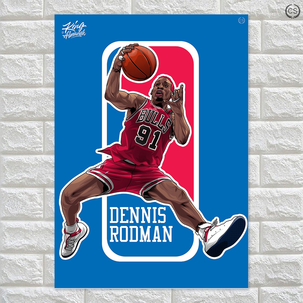 Dennis Rodman NBA Legend High Quality Poster Wall Décor A3 (30x42 cm ...