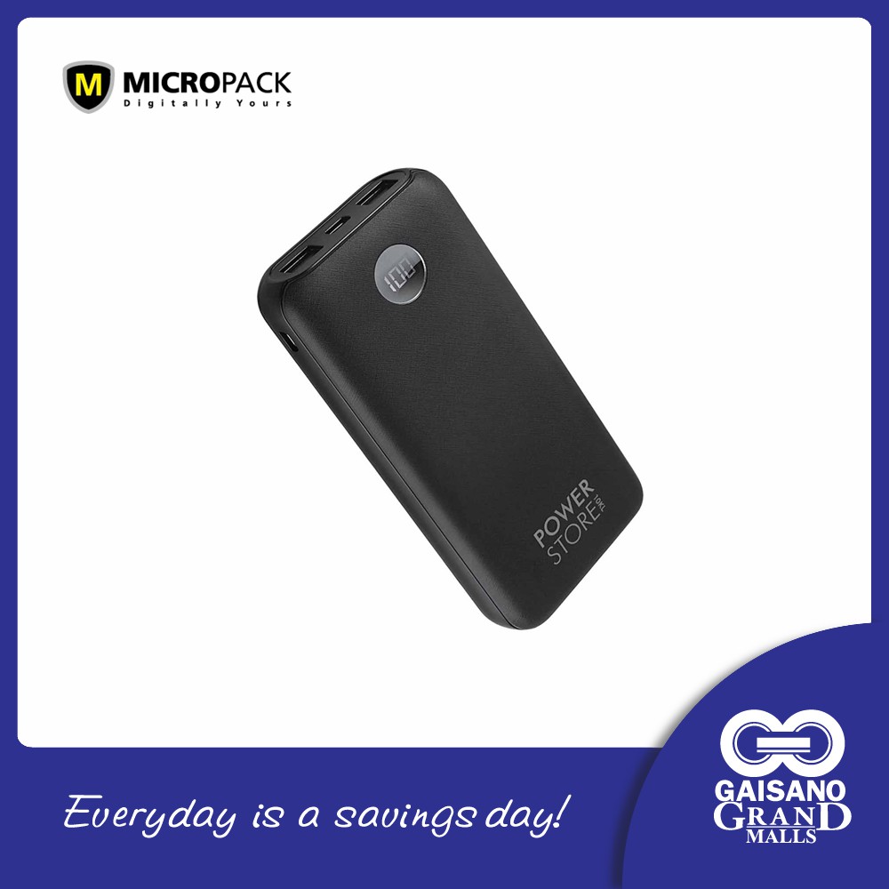Micropack Blazer Lite Powerbank 3.7V/10000 mAh Black 690 | Shopee ...
